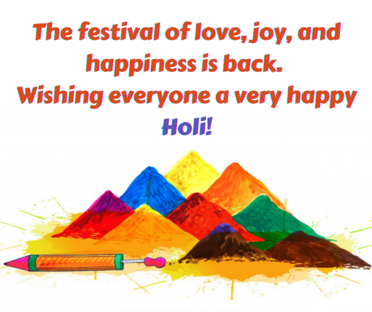250+ Top Happy Holi Wishes, Quotes, Messages, Whatsapp Status & Images