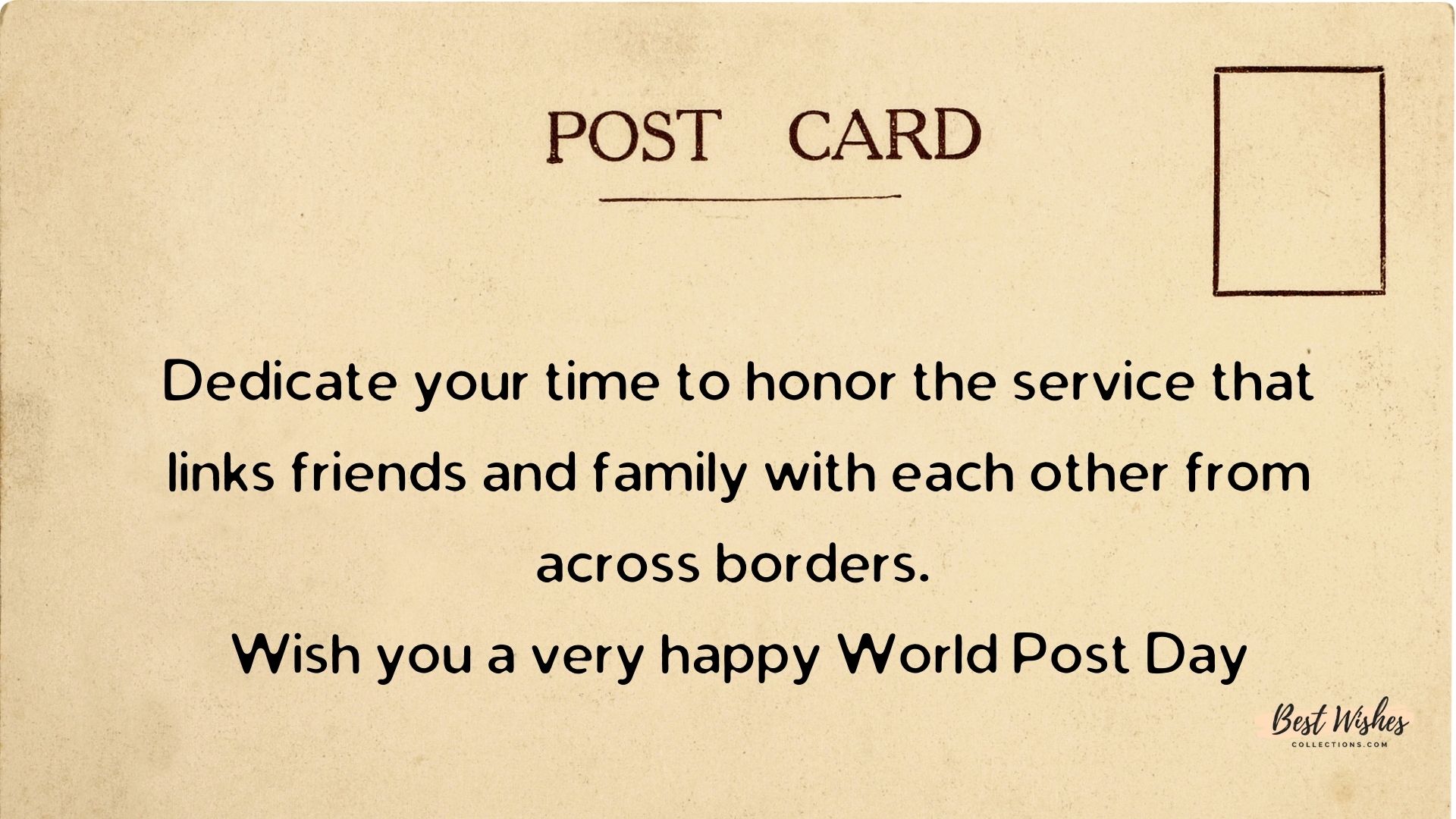 24+Happy World Post Day Quotes, Greetings, Slogans and Images