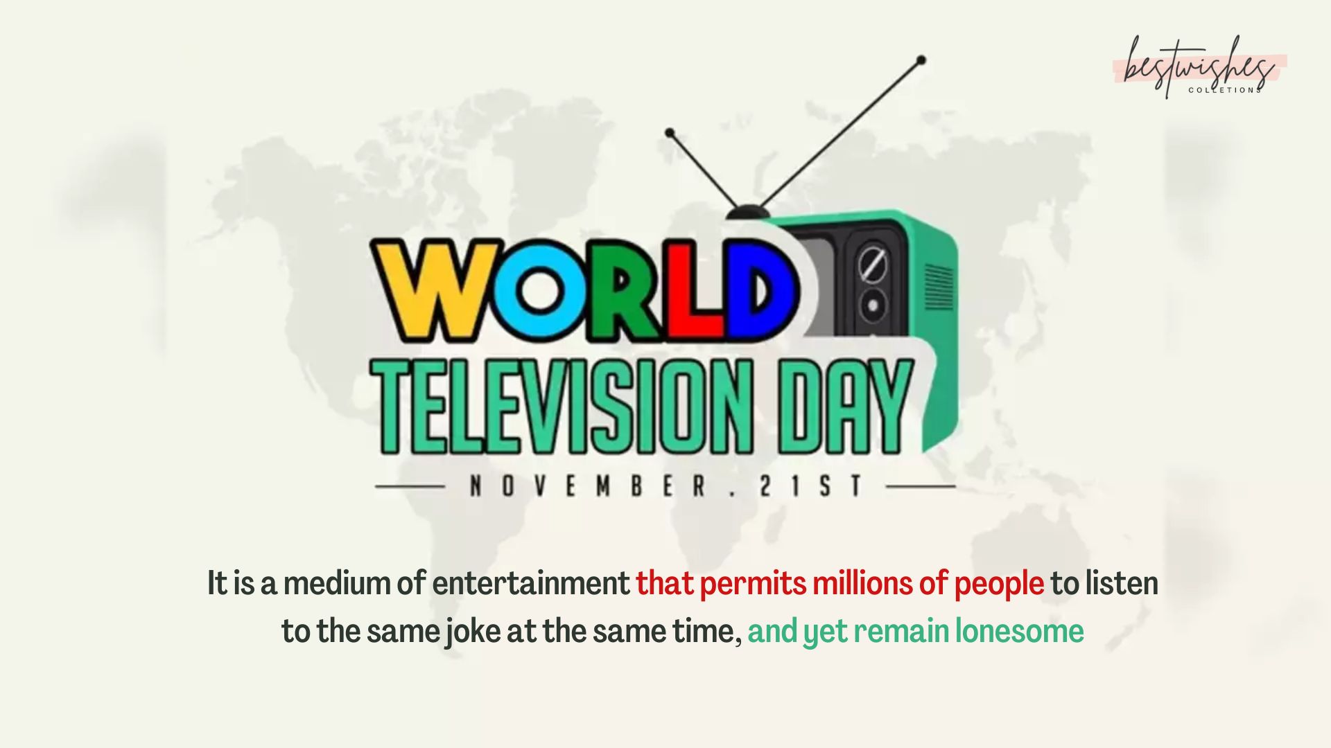 21 World Television Day Quotes and Images