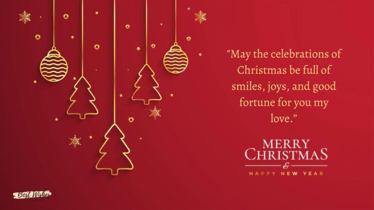 Romantic Merry Christmas Wishes for Husband & Boyfriend